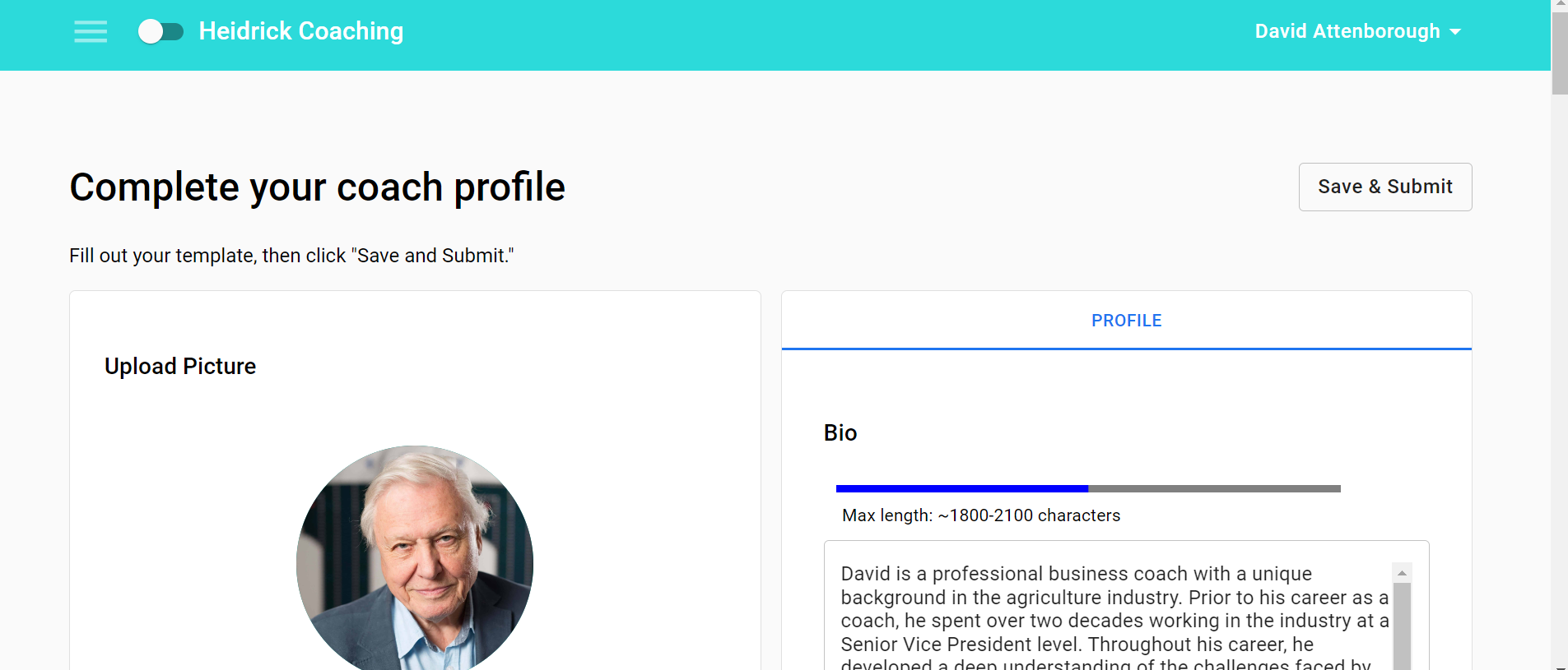 CQ-00003 - Editing your Coach Bio and/or Background – Heidrick & Struggles